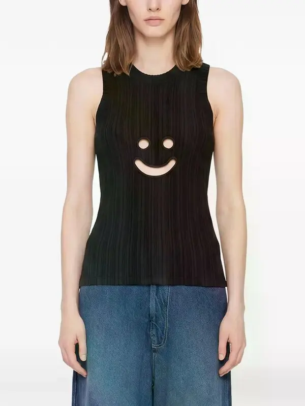 MELITTA BAUMEISTER Ribbed Crew Neck Tank Top