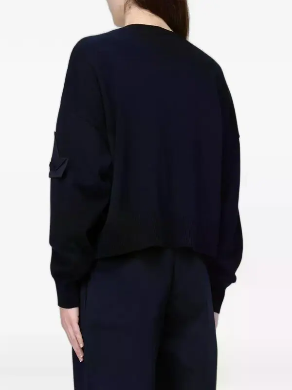 MEIMEIJ Cotton Cardigan With Boat-patch Detail