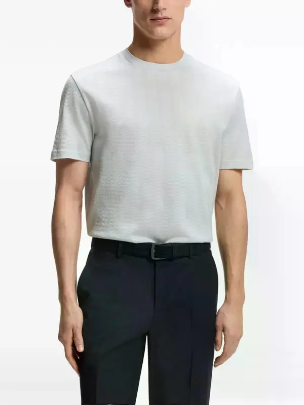 BOSS Regular-fit Textured T-shirt