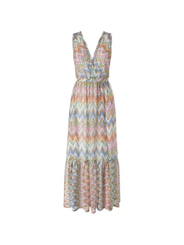 Missoni Zigzag Knit Beach Dress - White
