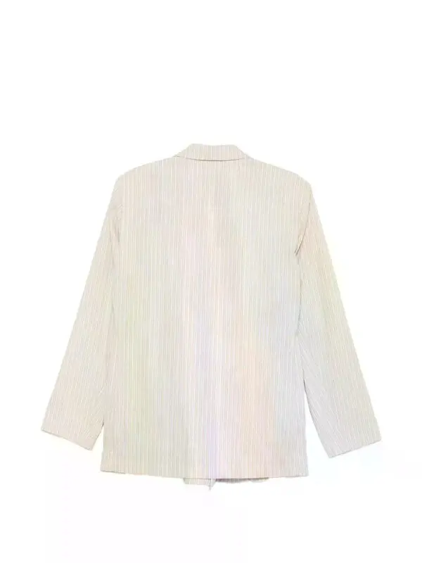 N°21 Vertical Stripe Peak Lapel Blazer
