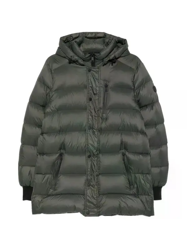 SERGIO MORETTI FIRENZE Hooded Padded Coat - Green