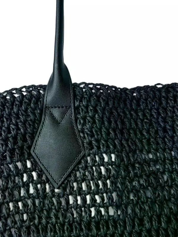 VIVIENNE WESTWOOD Orb Plaque Woven Tote Bag