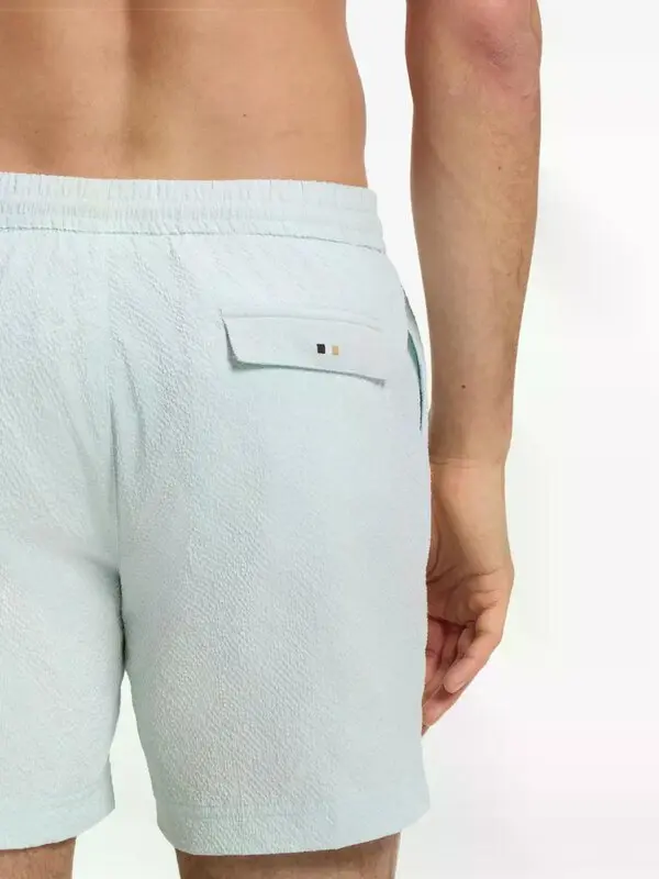 BOSS Seersucker Swim Shorts