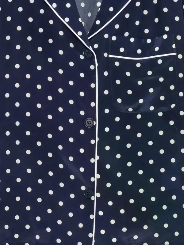 P.a.r.o.s.h Polka-dot Shirt With Piped Trim
