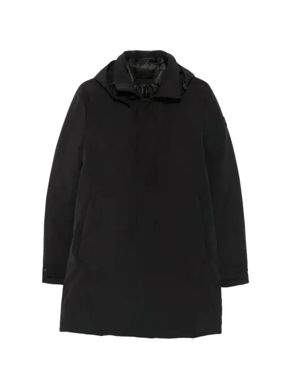 SERGIO MORETTI FIRENZE Hooded Padded Coat - Black