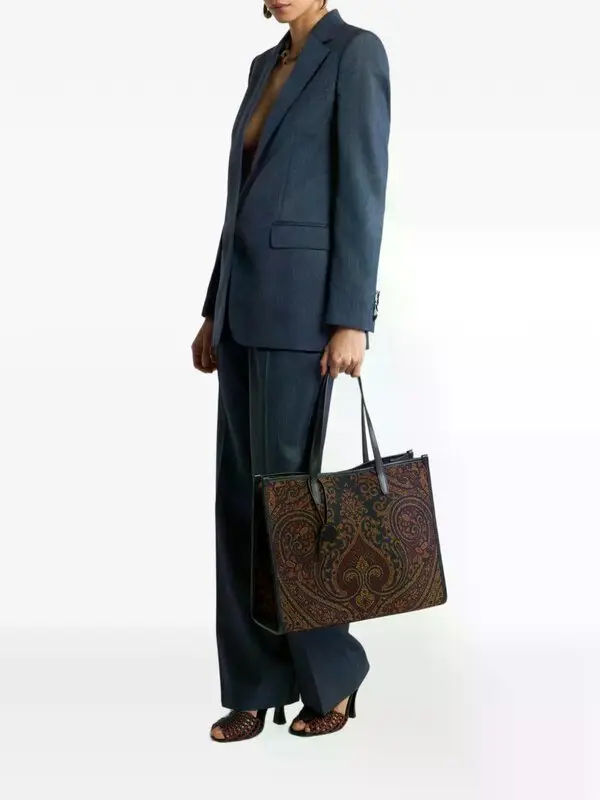 Etro Wool Jacquard Paisley Single-breasted Jacket