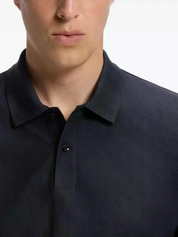 BOSS Stripe-textured Polo Shirt
