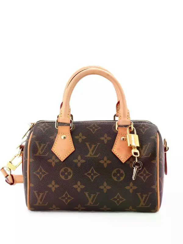 LOUIS VUITTON Speedy Bandoulière Monogram Canvas 20 Bag - Brown
