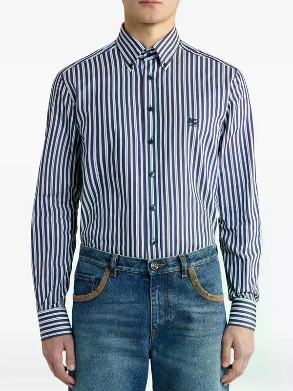 Etro Striped Button-down Cotton Shirt
