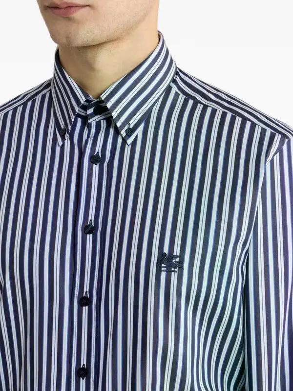 Etro Striped Button-down Cotton Shirt