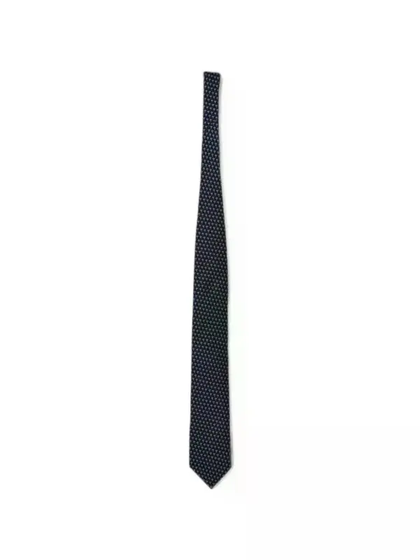 Zegna Silk Palm Tree Print Neck Tie