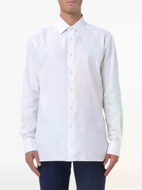 Zegna Poplin Cotton Shirt - White