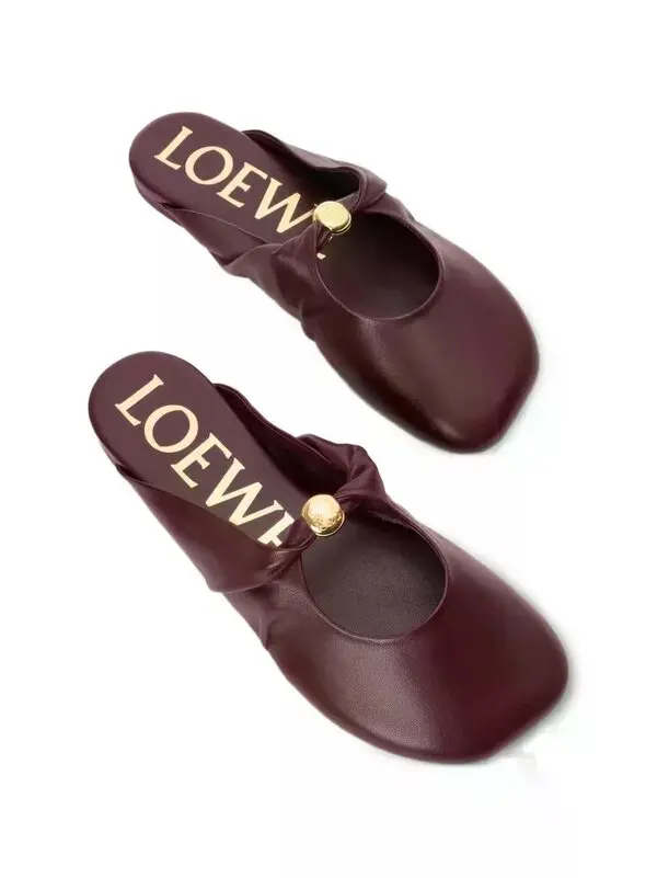 Loewe Pebble Leather Mules