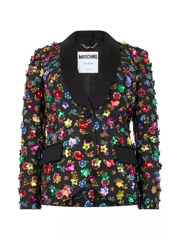 Moschino Floral Embroidered Blazer