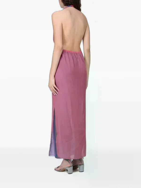 Giorgio Armani Silk Cowl-neck Maxi Dress