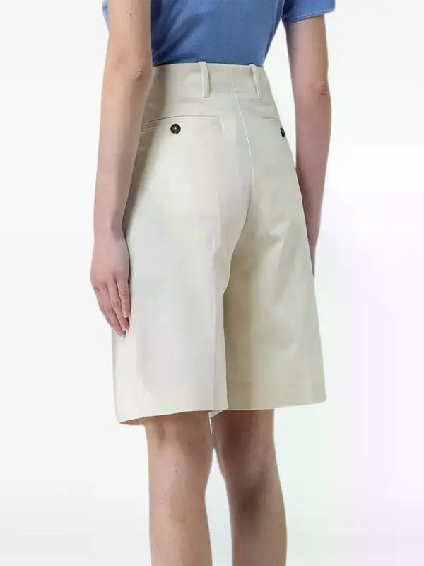 MEIMEIJ Pleated Tailored Shorts - Neutrals