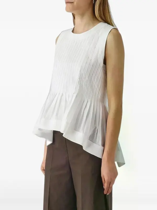 MEIMEIJ Pleated Peplum Top