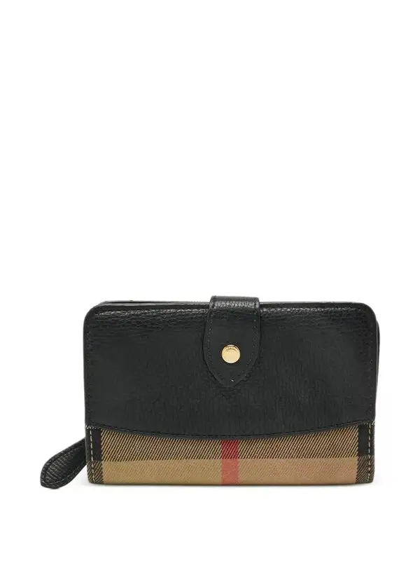 Burberry Finsbury House Check-print Wallet - Black