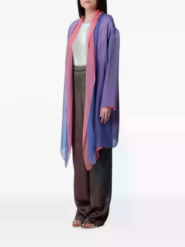 Giorgio Armani Triple-layer Silk Cape