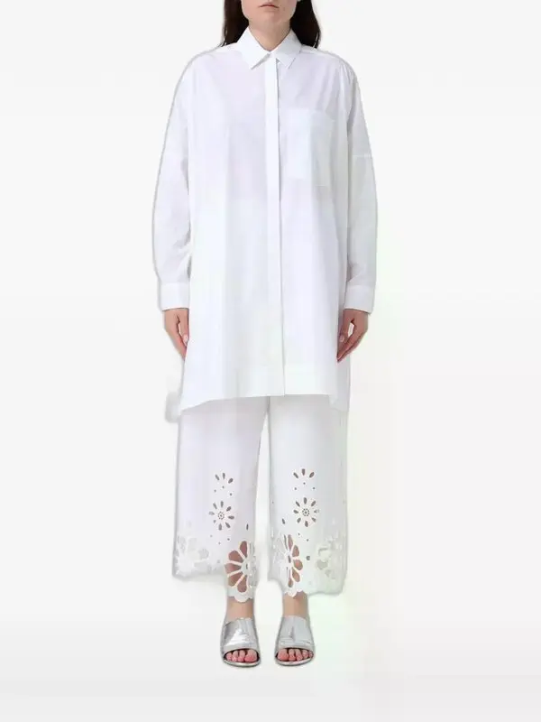 MEIMEIJ Poplin Cotton Shirt - Silver