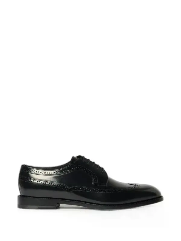 Manolo Blahnik Brogue-pattern Oxford Shoes - Black