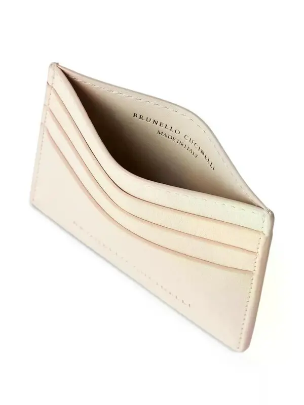 Brunello Cucinelli Grained Leather Card Case
