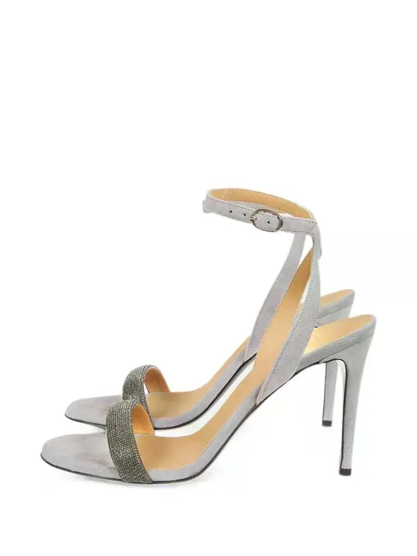 Eleventy Embellished Buckled Sandals