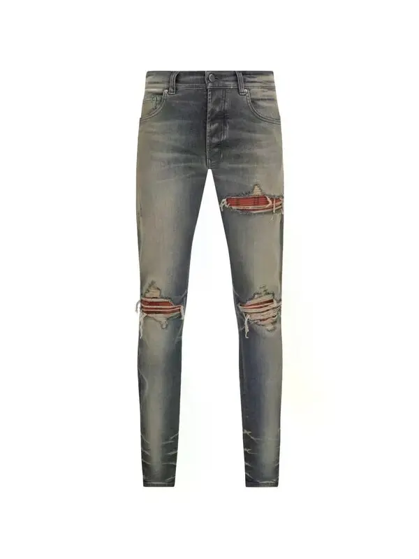 Amiri Flannel Mx1 Jeans - Grey