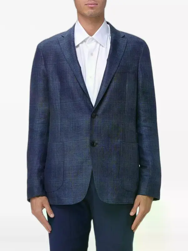 Zegna Check-pattern Single-breasted Blazer