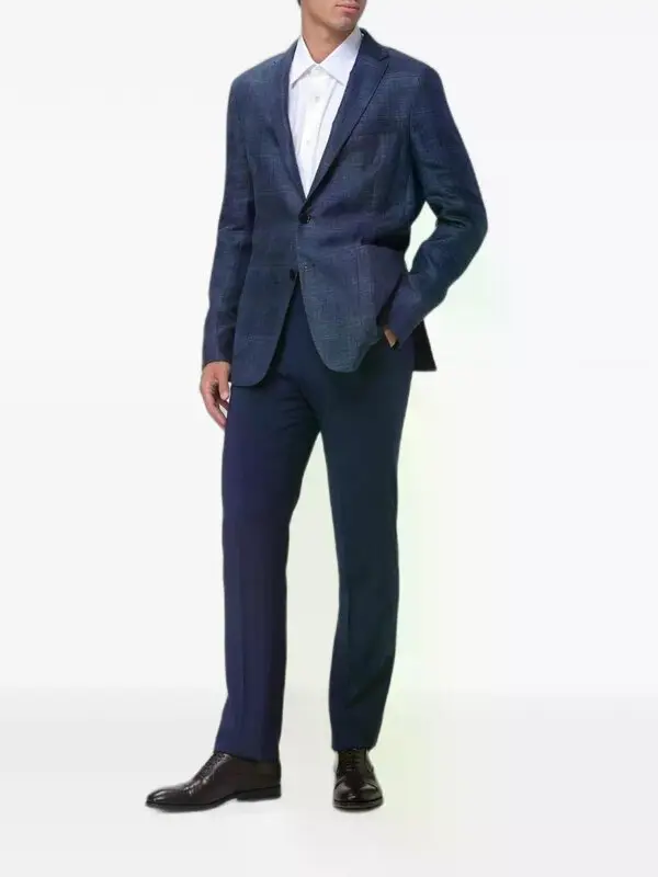 Zegna Check-pattern Single-breasted Blazer