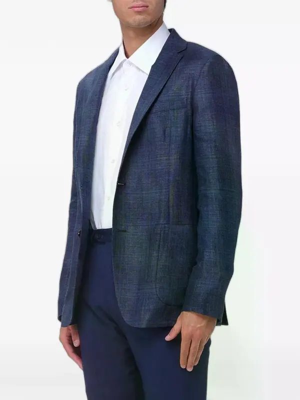 Zegna Check-pattern Single-breasted Blazer