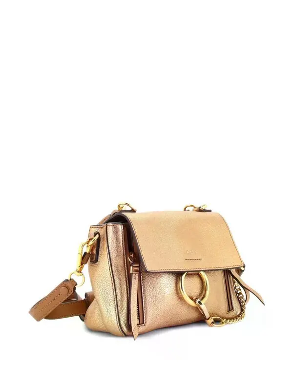 Chloé Faye Mini Shoulder Bag - Gold