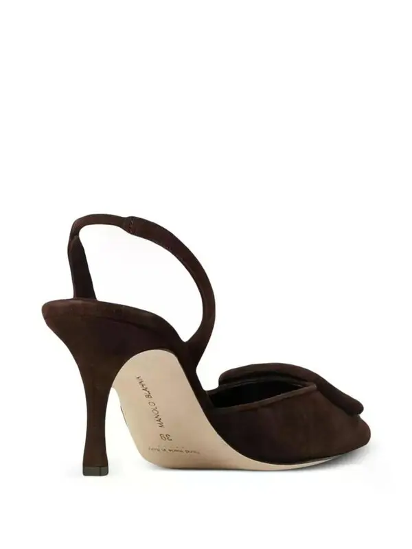 Manolo Blahnik Maysli Heeled Pumps - Brown