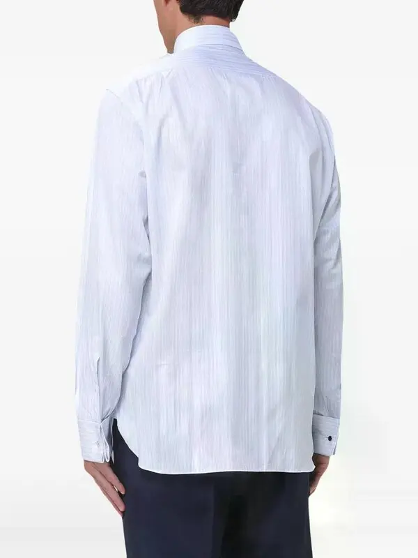 Zegna Striped Poplin Shirt