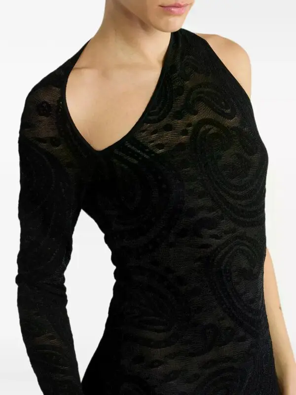Etro Jacquard Paisley Long Dress