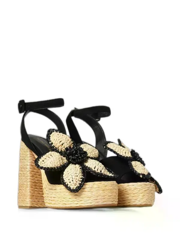 PALOMA BARCELO Flower-appliqué Sandals