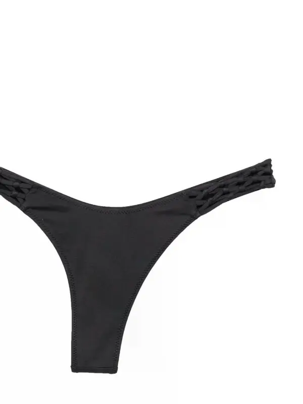 Frankies Bikinis Encore Braided-strap Bikini Bottoms