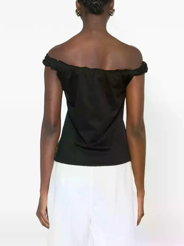 RÓHE Off-shoulder Twisted Neck Top