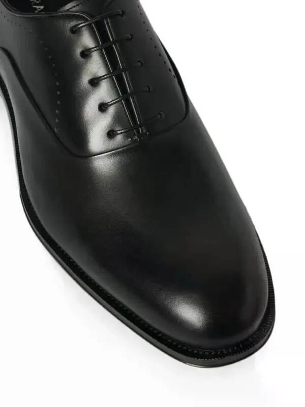 FERRAGAMO Perforated Leather Oxford Shoes