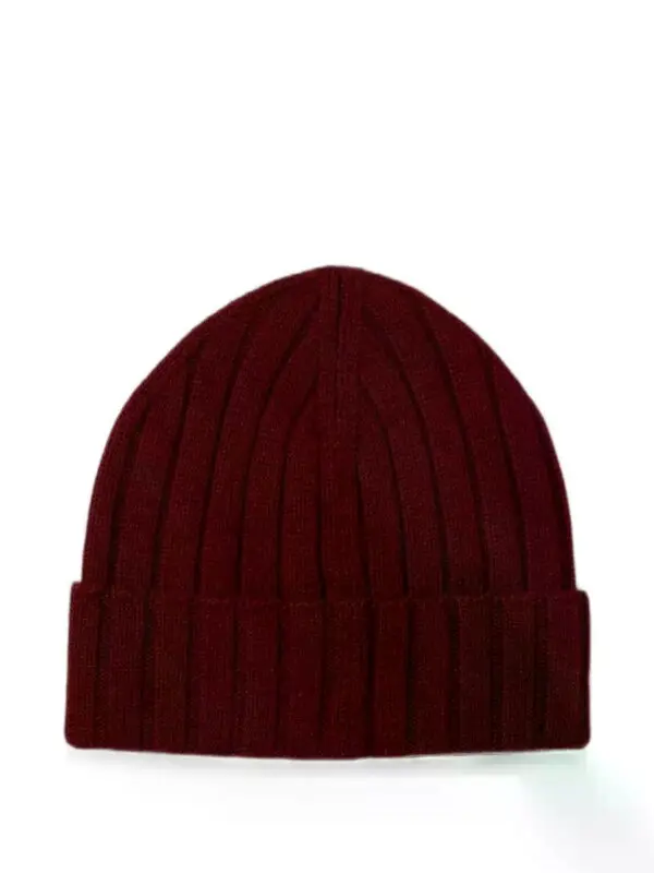 Emporio Armani Ribbed Knit Beanie Hat