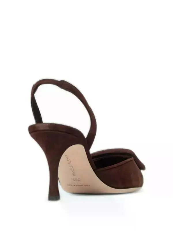Manolo Blahnik Maysli Heeled Pumps - Brown