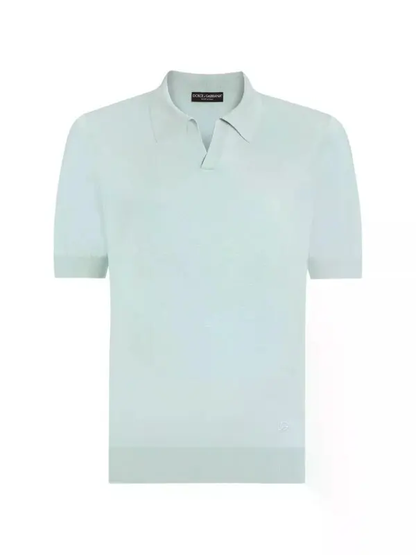 Dolce & Gabbana Silk Polo Shirt