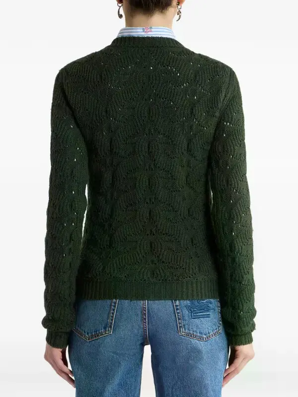 Etro Wool-blend Sweater With Paisley Detailing