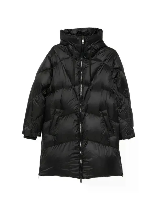 SERGIO MORETTI FIRENZE Hooded Puffer Coat - Black