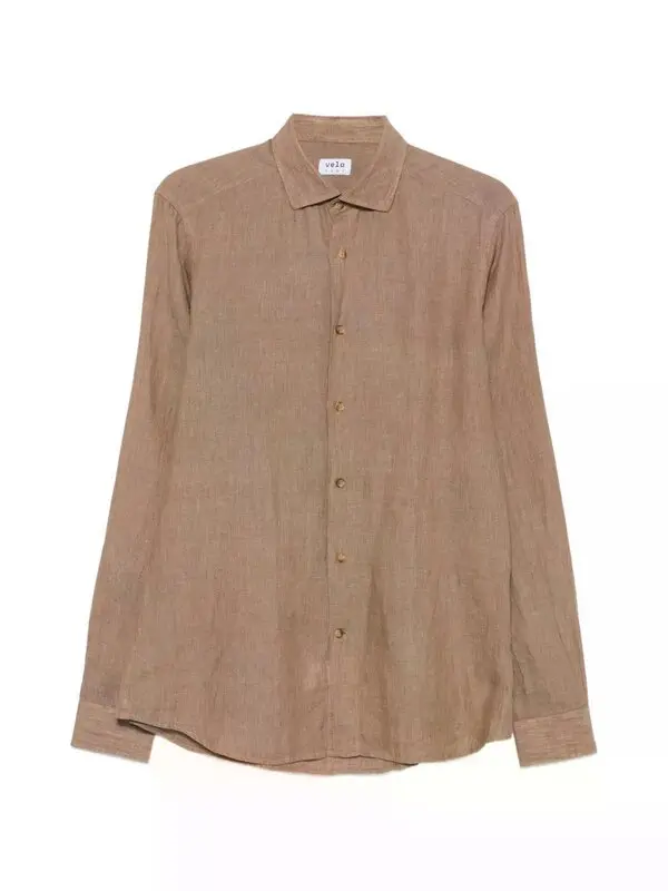VELA SHOP Button-up Long-sleeve Shirt
