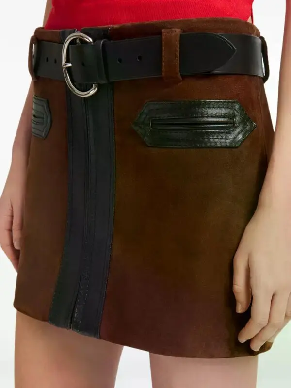 Marni Leather Belt With Round Buckle