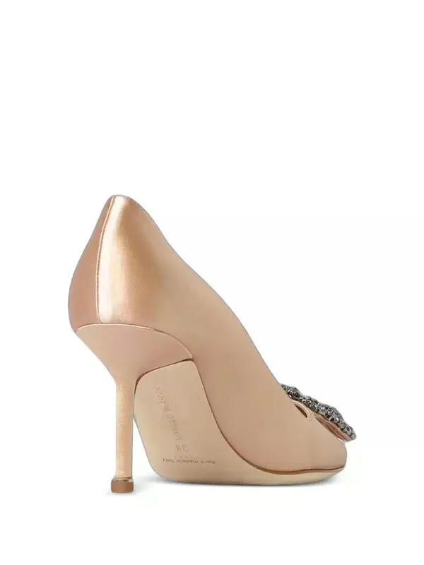 Manolo Blahnik Hangisi Buckle Pumps