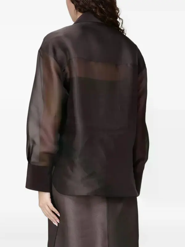 Agnona Silk Organza Blouse