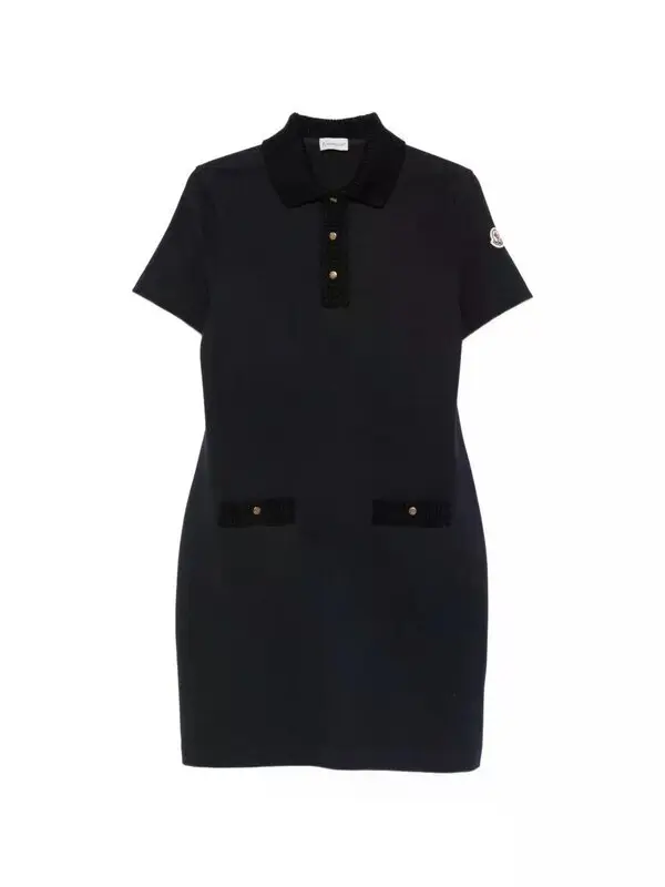 Moncler Logo Patch Mini Dress